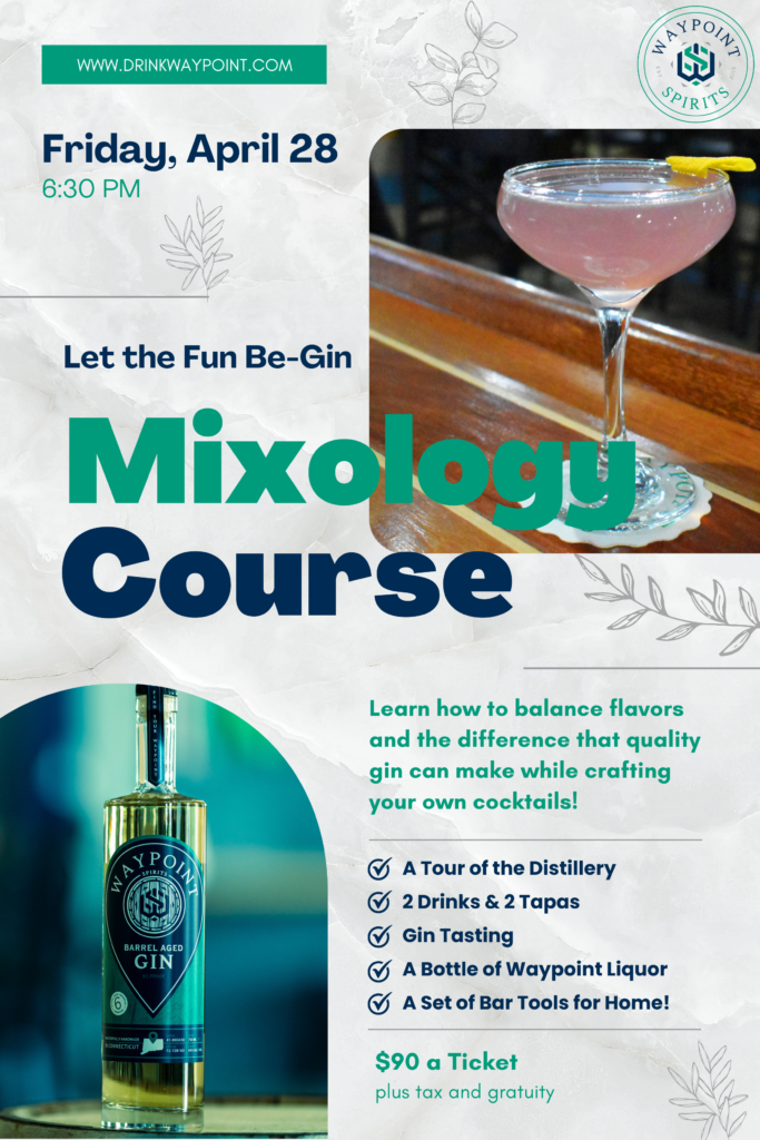 Gin mixology class – Waypoint Spirits